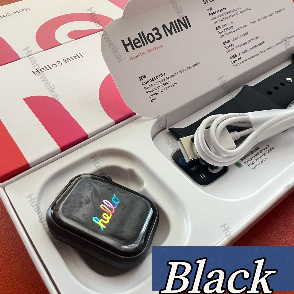 2025 สมาร์ทวอท์ช 41 มม.hellowatch 3 MINI 1GB ROM Watch9 เพลงท้องถิ่นสําหรับชาย NFC Smartwatch ...