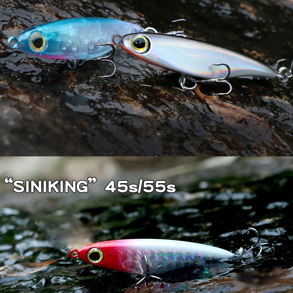 【TRAINFIS】DOG 3g/4g Mini Sinking ดินสอ Lure Triple Hook 4 ซม./5 ซม. 10 สียืดหยุ่น Hard Lure ...