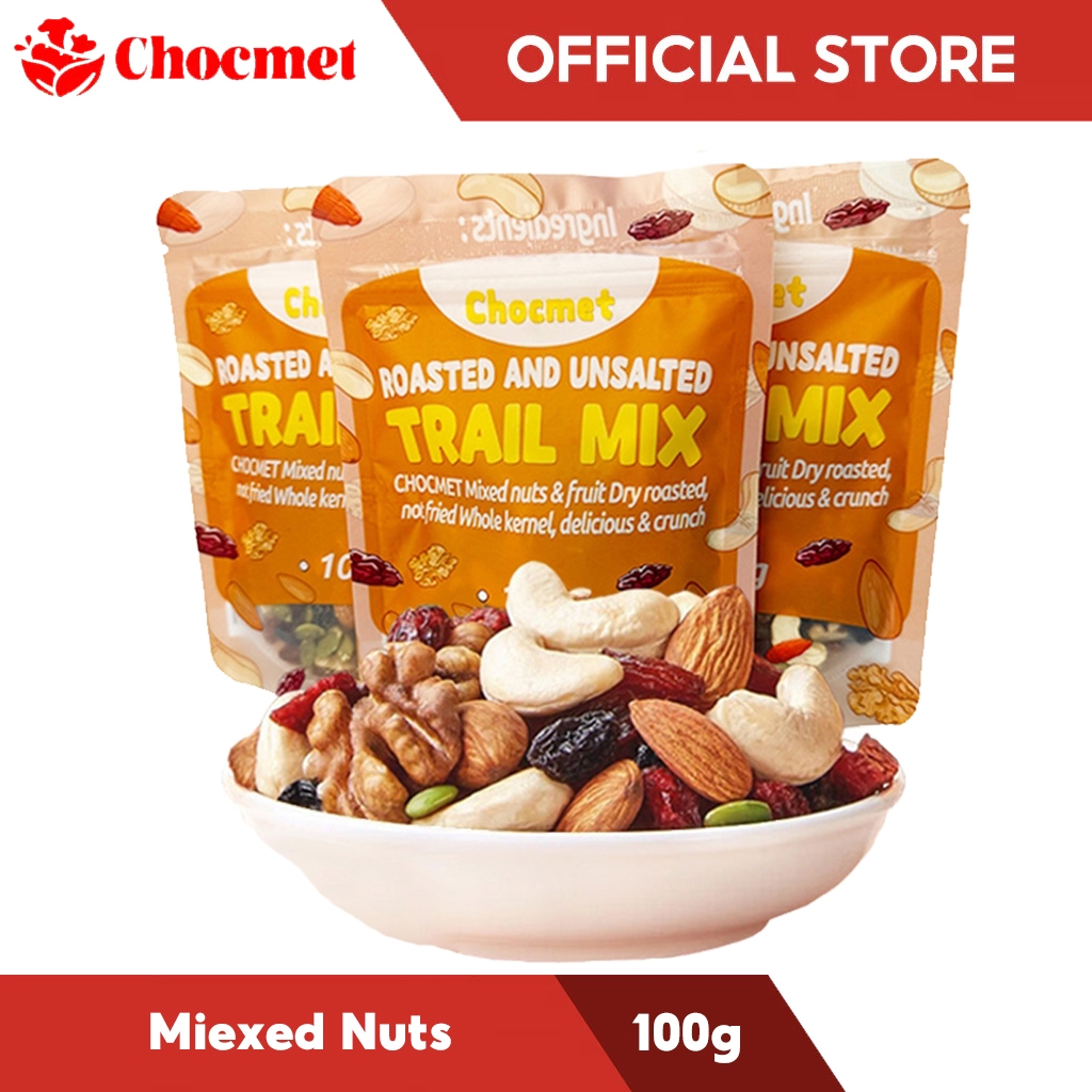 【กรุงเทพฯ การจัดส่งที่รวดเร็ว】CHOCMET ถั่วประจำวัน 100gr ถั่วผสม ขนมขบ ...