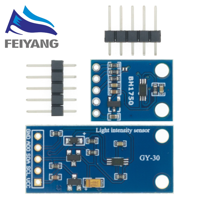 Gy-302 GY-30 BH1750 BH1750FVI เซ็นเซอร์ส่องสว่างความเข้มแสงแบบดิจิตอล BH1750FVI ของโมดูลสําหรับ ...