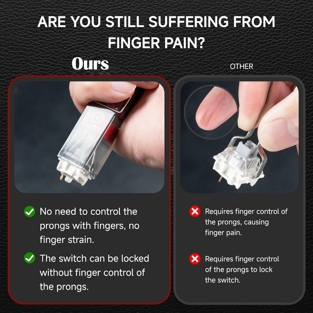 2-in-1 Switch Puller Keycap Puller สําหรับคีย์บอร์ดแบบกลไก ถอดและ ...