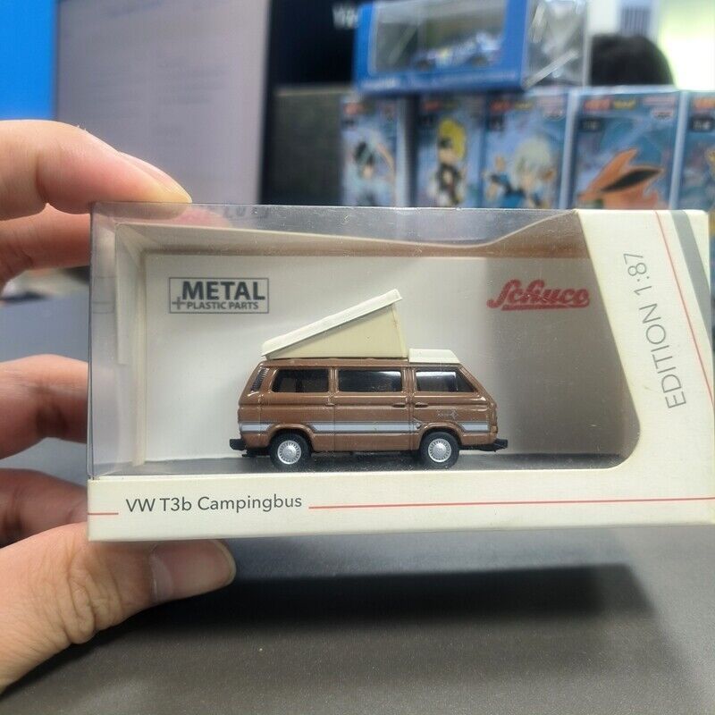Schuco - 1:87 HO Scale - VW T3b Campingbus (สีน้ําตาล) - โมเดลDiecast ...