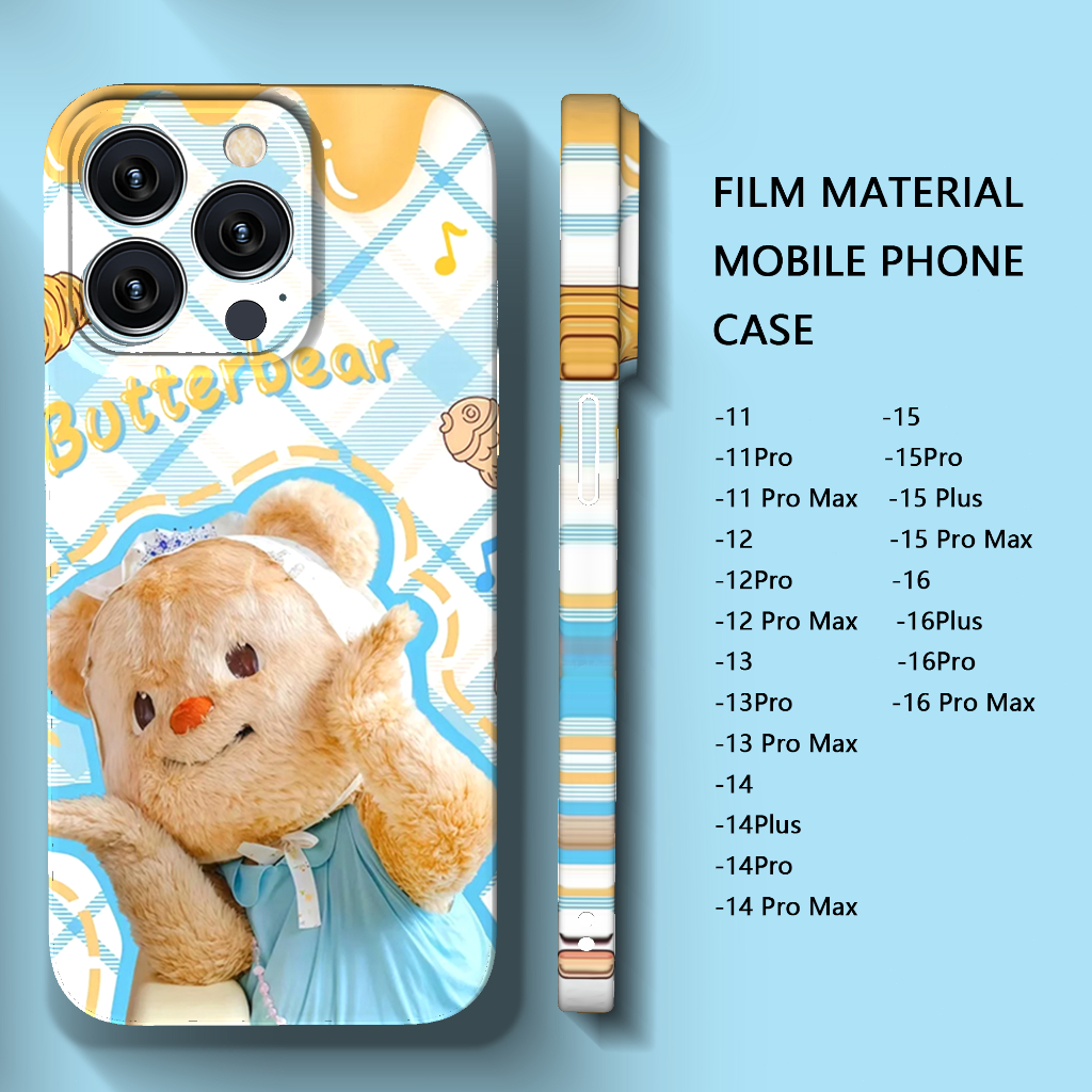 เคสมือถือแอปเปิ้ล น้องหมีเนย หมีเนย Butterbear iPhone 11 PRO MAX 12 13 14 PRO MAX 14lus 12pro 13 ...