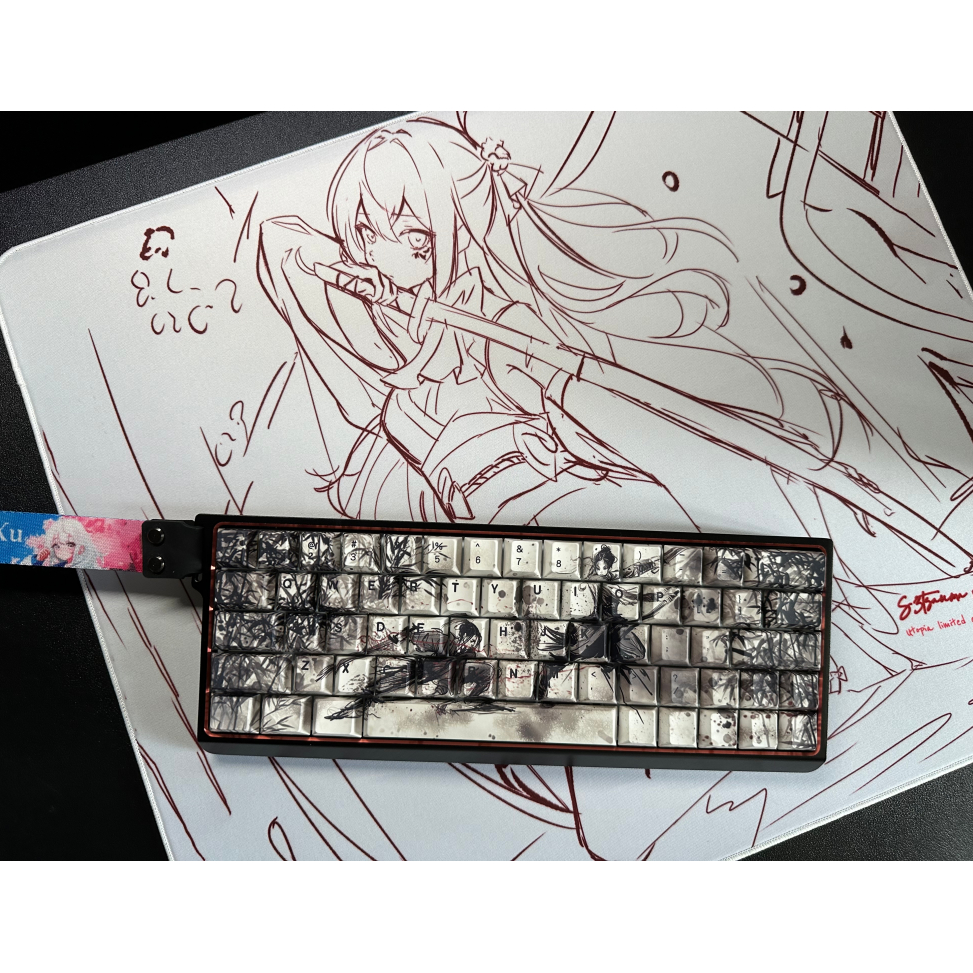 Penguin Legion โปรไฟล์เชอร์รี่ Double shot 5 ด้าน Dye-Sub PBT Keycap ...