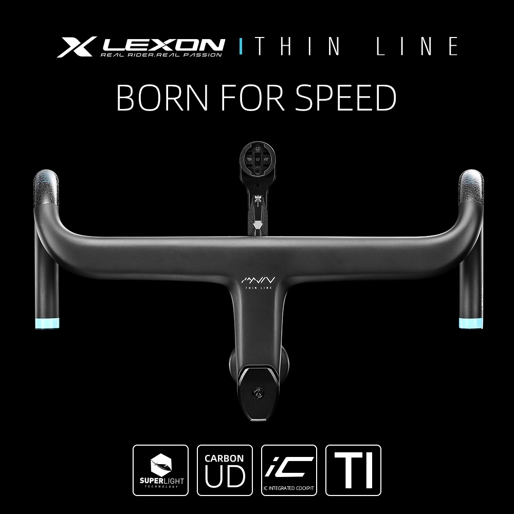 Lexon THIN LINE Carbon Road Integrated Handlebar Supported Full Inner ...