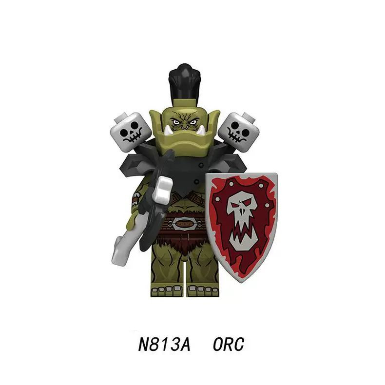 บล็อกของเล่นรูป World of Warcraft ทหารโบราณ ORC Building Block ของเล่น ...