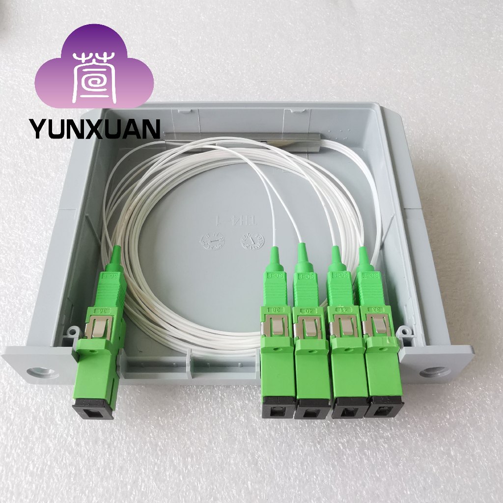 1x4 SC/APC หรือ UPC PLC Splitter FTTH Fiber Opitcal Splitter | Shopee ...