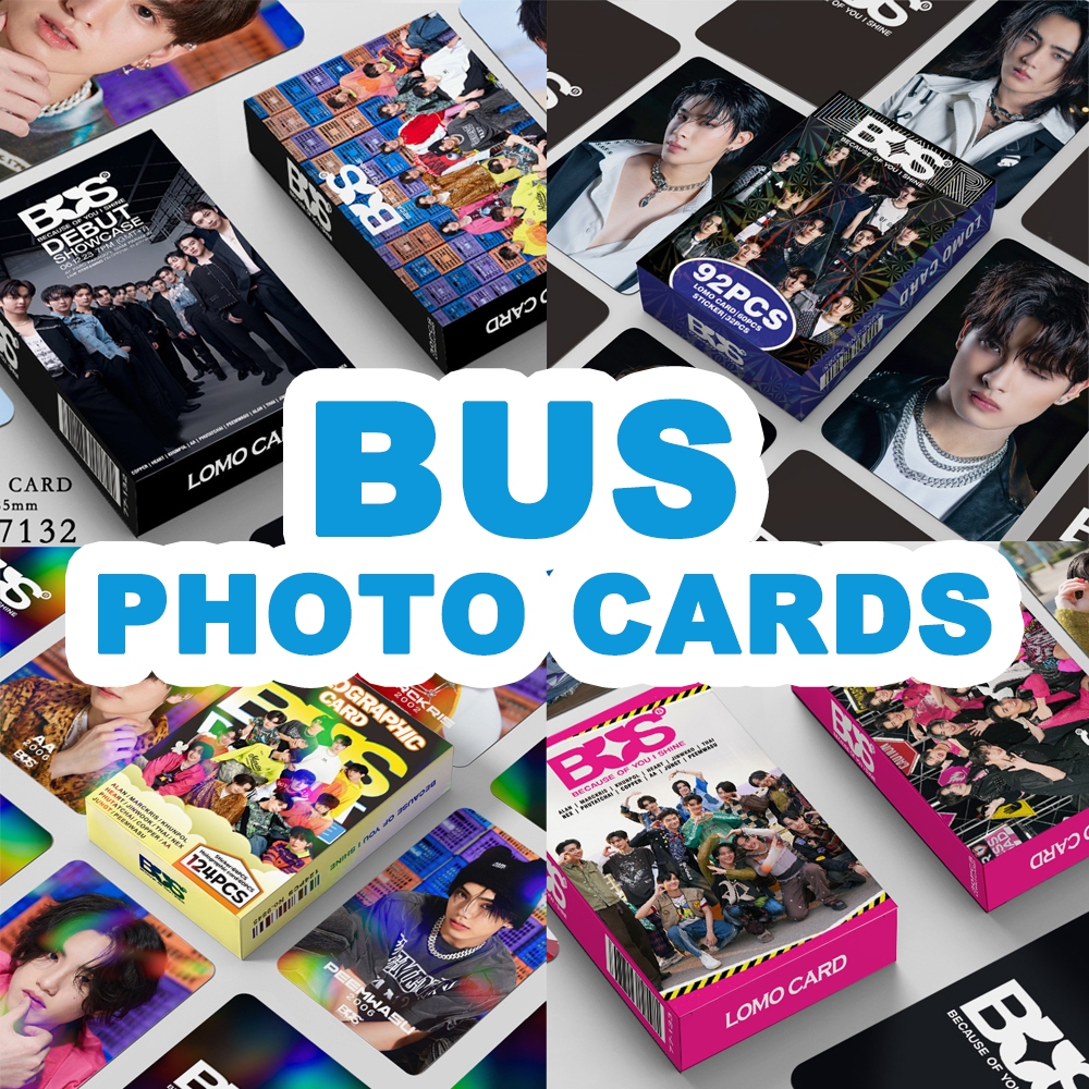 [มีในสต็อก] 124 ชิ้น 92 ชิ้น 30 ชิ้น BUS Because of you I shine Lomo ...