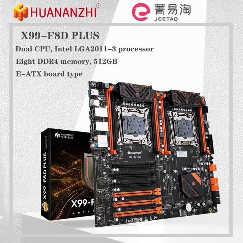 Huananzhi X99-F8D PLUS LGA 2011-3 XEON X99 เมนบอร์ดสนับสนุน Intel Dual ...