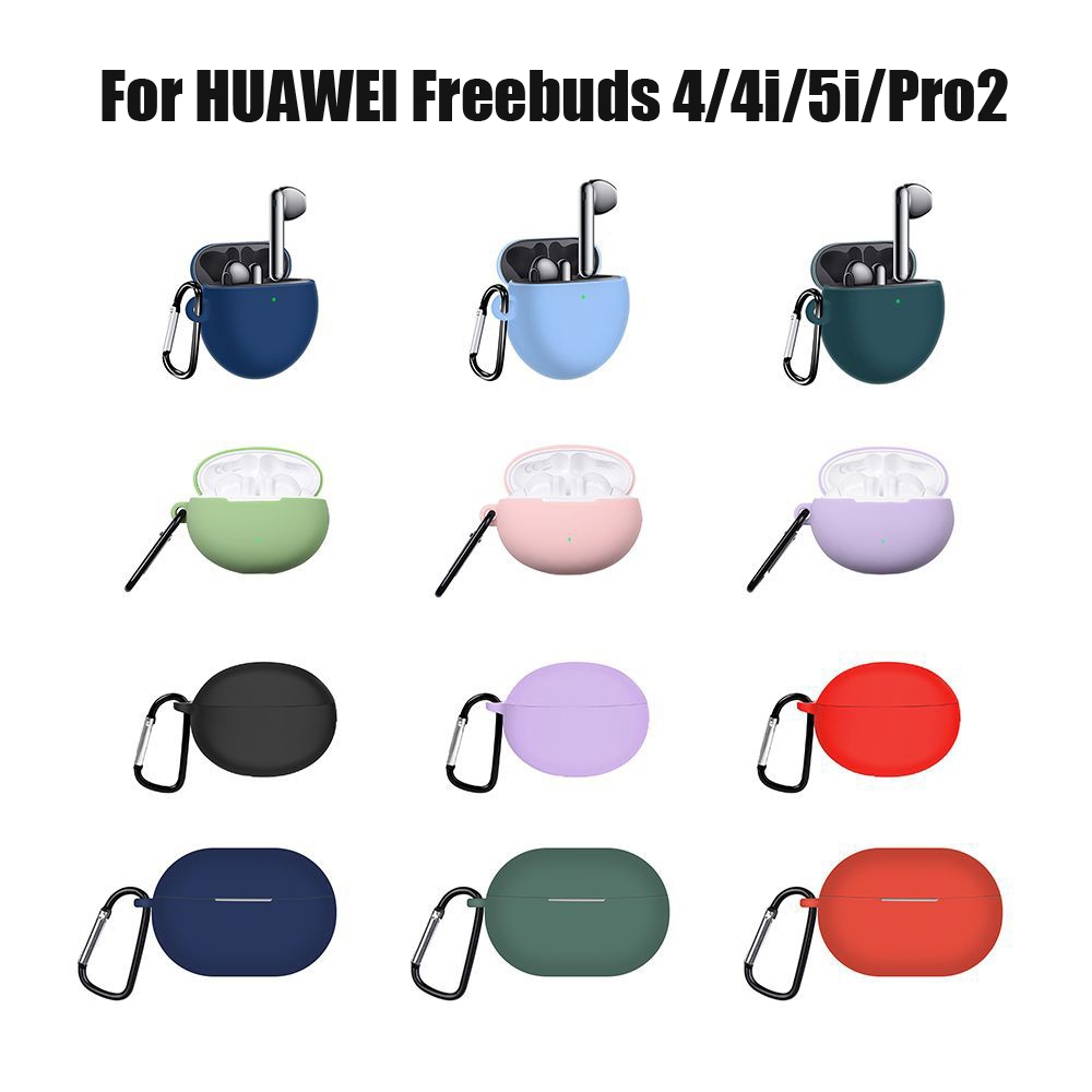 เคสซิลิโคน เข้ากันได้กับ HUAWEI เคสคลุมทั้งหมด Freebuds 4 / 4i / 5i ...