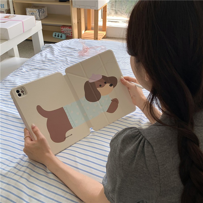 Ins การ์ตูนน่ารักดัชชุน 3+Yแม่เหล็กสําหรับIPad10.2 Shell Ipad10th Gen9 ...
