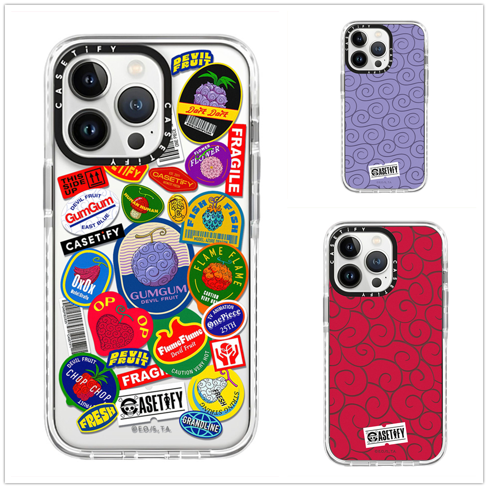 สําหรับ iPhone 16 15 14 13 Pro Max Devil Fruits Label สติกเกอร์เปลวไฟ ...