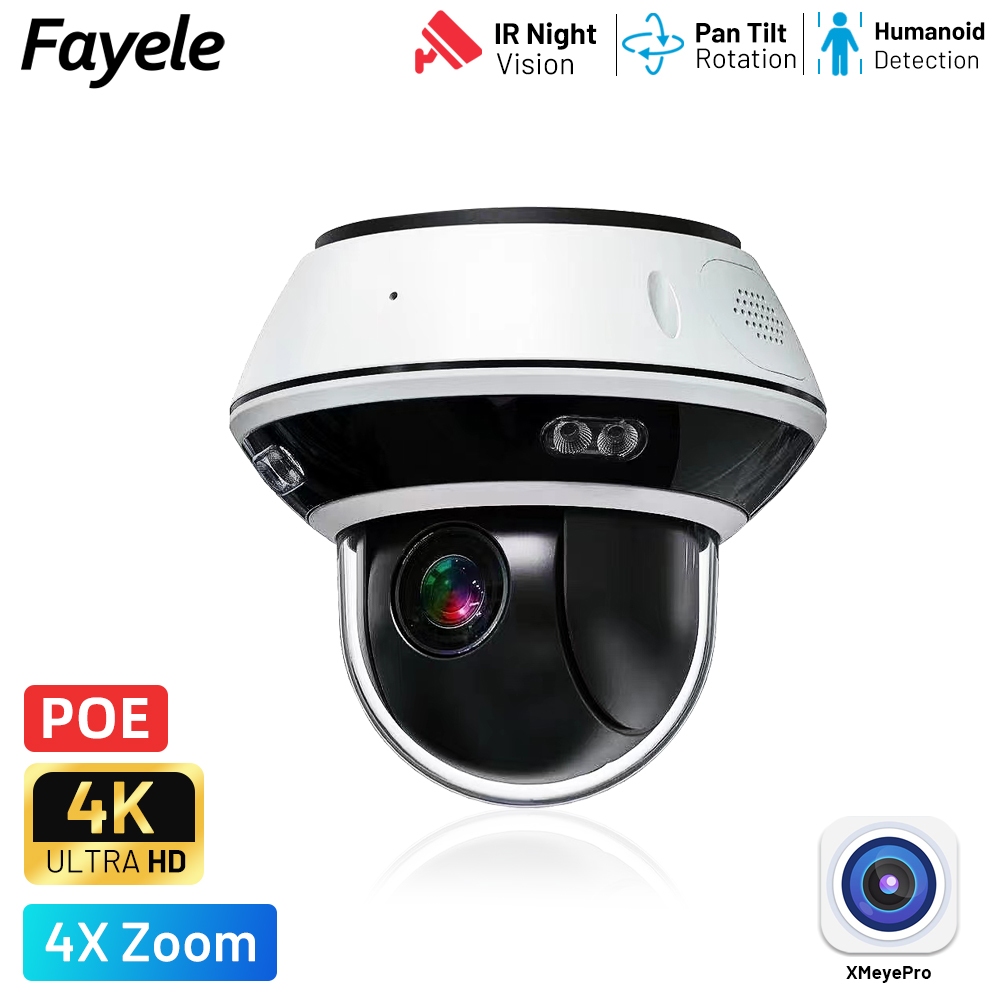 5mp 6MP Mini Dome PTZ กล้อง Humanoid Face Detection เสียงปลุกกล้องวงจร ...