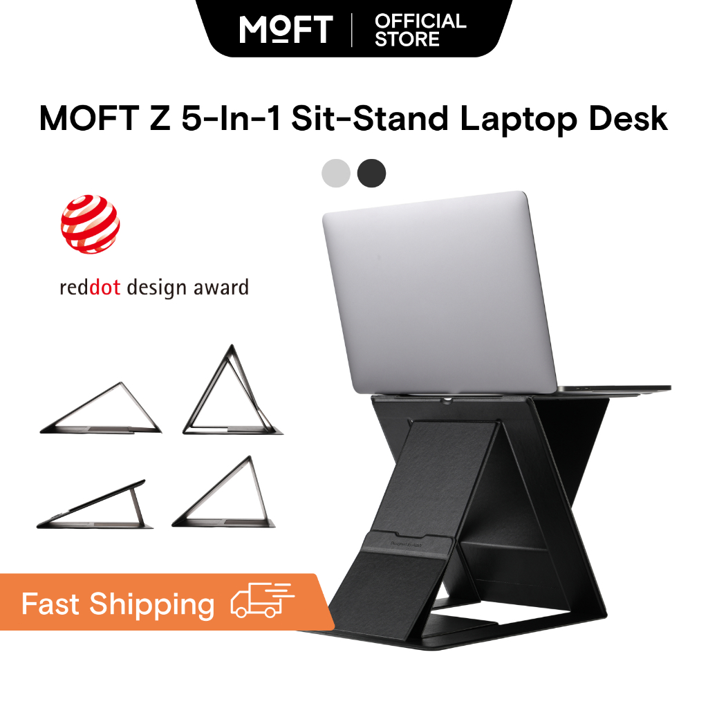 MOFT Z 5-in-1 Laptop Stand โต๊ะวางแล็ปท็อป แบบพับได้ | Shopee Thailand
