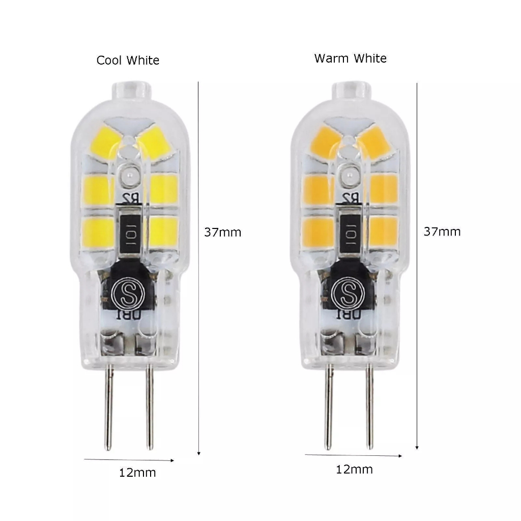 3w Mini G4 หลอดไฟ LED 12leds 2835 SMD โคมไฟ LED โคมไฟ 12V 220V เหมาะ ...