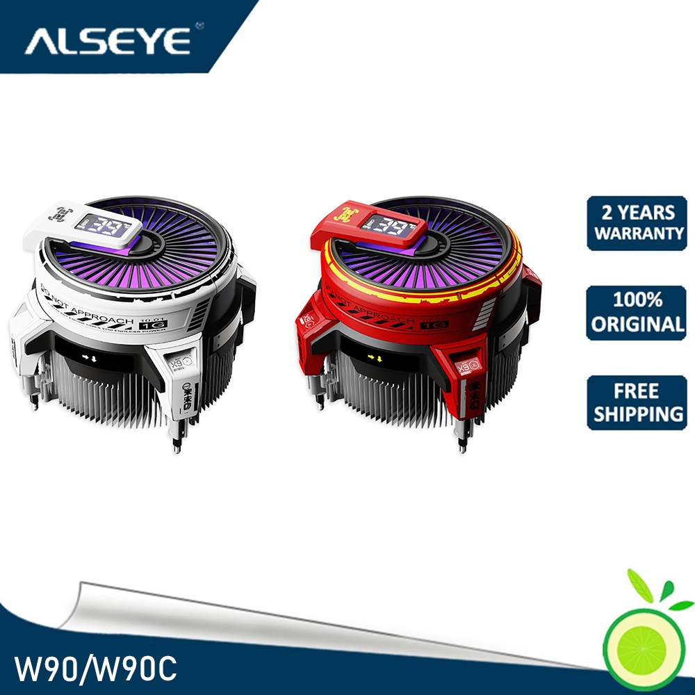 Alseye W90 แสดงอุณหภูมิหม้อน้ํา CPU คอมพิวเตอร์ 1700 แรงดันต่ําเคสเล็ก ARGB พัดลม | Shopee Thailand