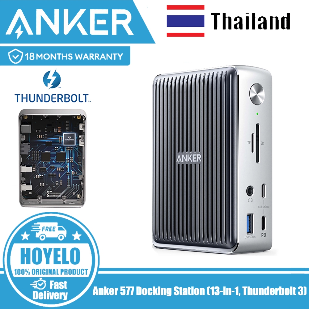 Anker 577 Thunderbolt Docking Station (13-in-1, Thunderbolt 3) | Shopee Thailand