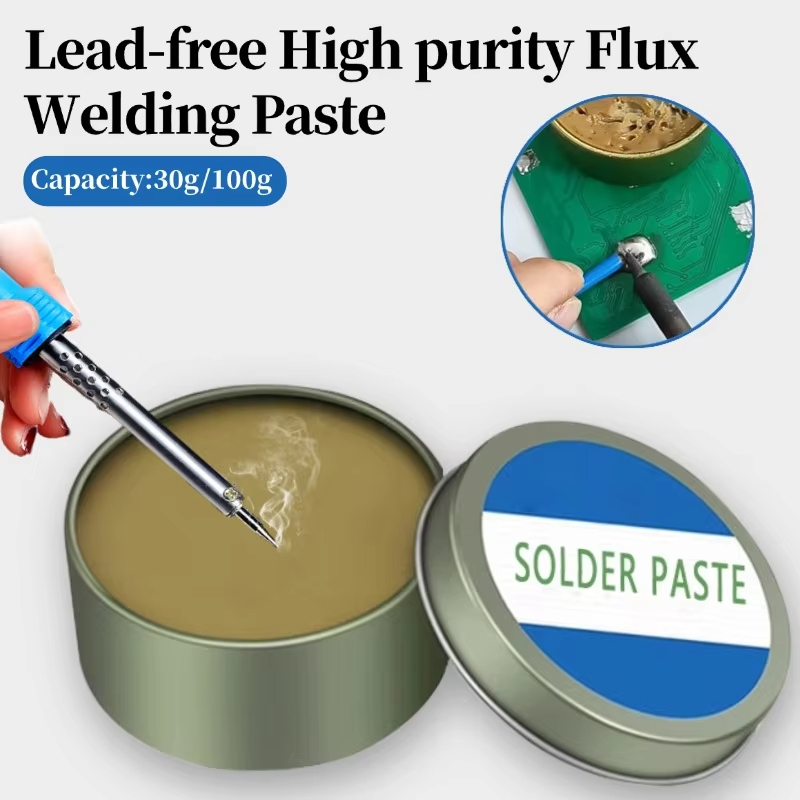 100g Solder Paste Soldering Flux Lead-free No-clean Solder Grease Iron Maintenance Soldering Oil ...