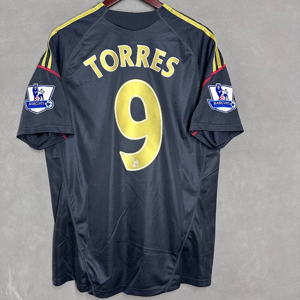 0910 เสื้อเจอร์ซีย์ Liverpool away TORRES Classic vintage คุณภาพสูง ...