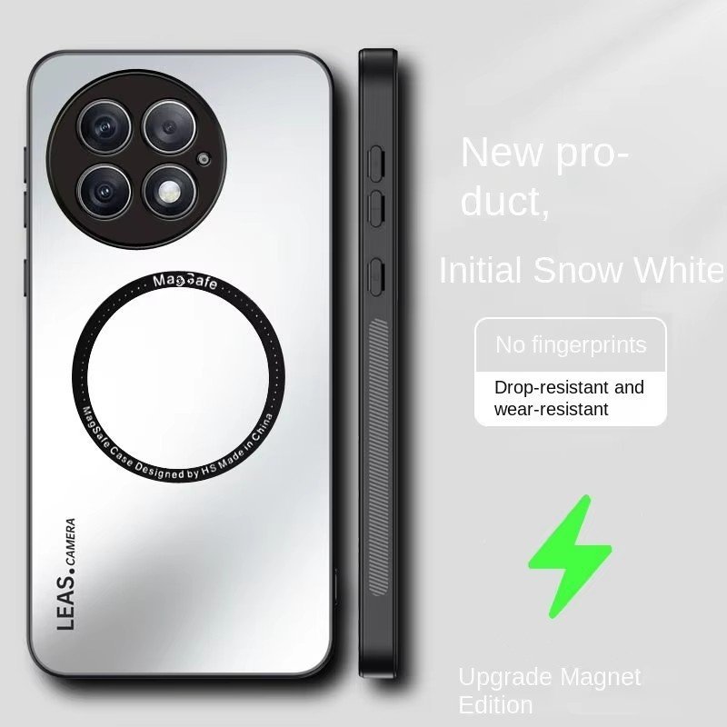 Matte AG แม่เหล็กสําหรับ oneplus 13 12 11 กรณี ace 3 3v 2 pro 12R 11R 10R 10T hard ไร้สายชาร์จ ...