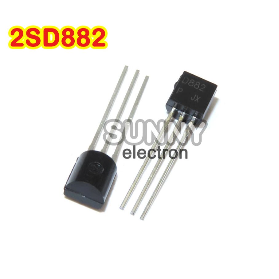 50PCS 2SD882S In-Line Triod D882 การพิมพ์ TO-92 NPN ทรานซิสเตอร์พลังงาน | Shopee Thailand