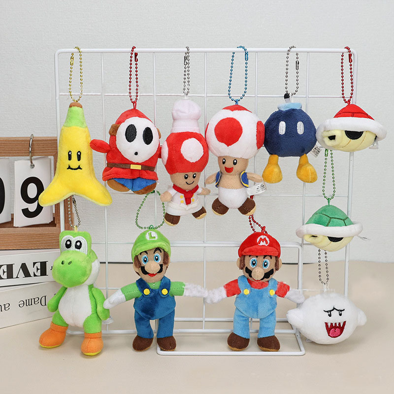 11 รูปแบบ Mario Bros ตุ๊กตาพวงกุญแจ Triple Bananas สีเขียว Koopa Troopa ...