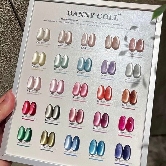 Danny Coll 25สี สีเจลแคทอาย สีลูกแก้ว แถมชาร์ทอะคริลิคสำเร็จรูป ...