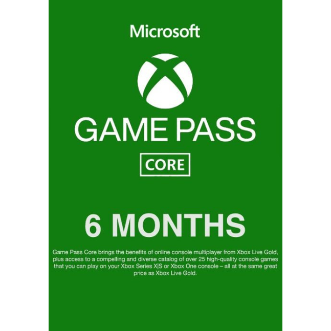 XBOX GAME PASS CORE 6 /12 MONTHS KEY | Shopee Thailand