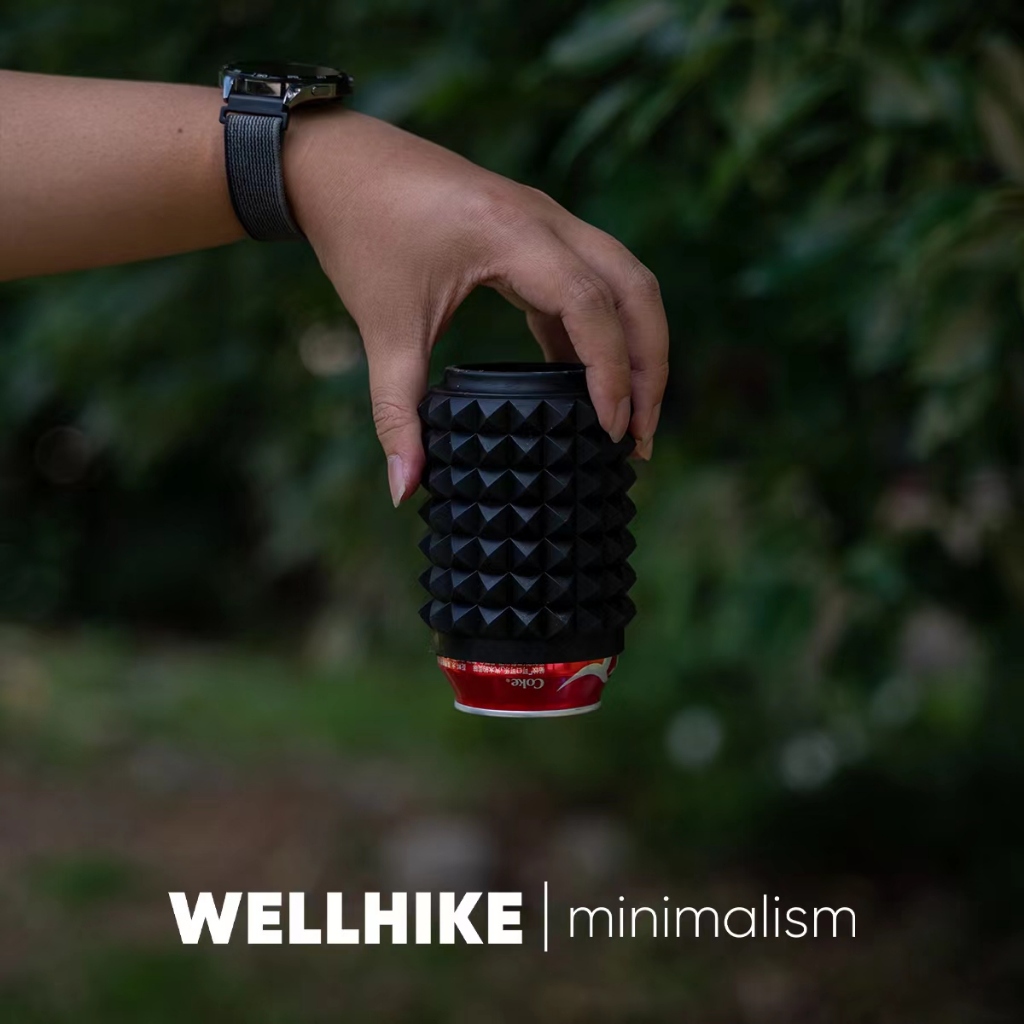 Wellhike ที่วางแก้วกลางแจ้งสามารถซิลิโคนการเก็บรักษาความเย็น Anti-Scalding ฉนวนกันความร้อนฝาครอบ ...