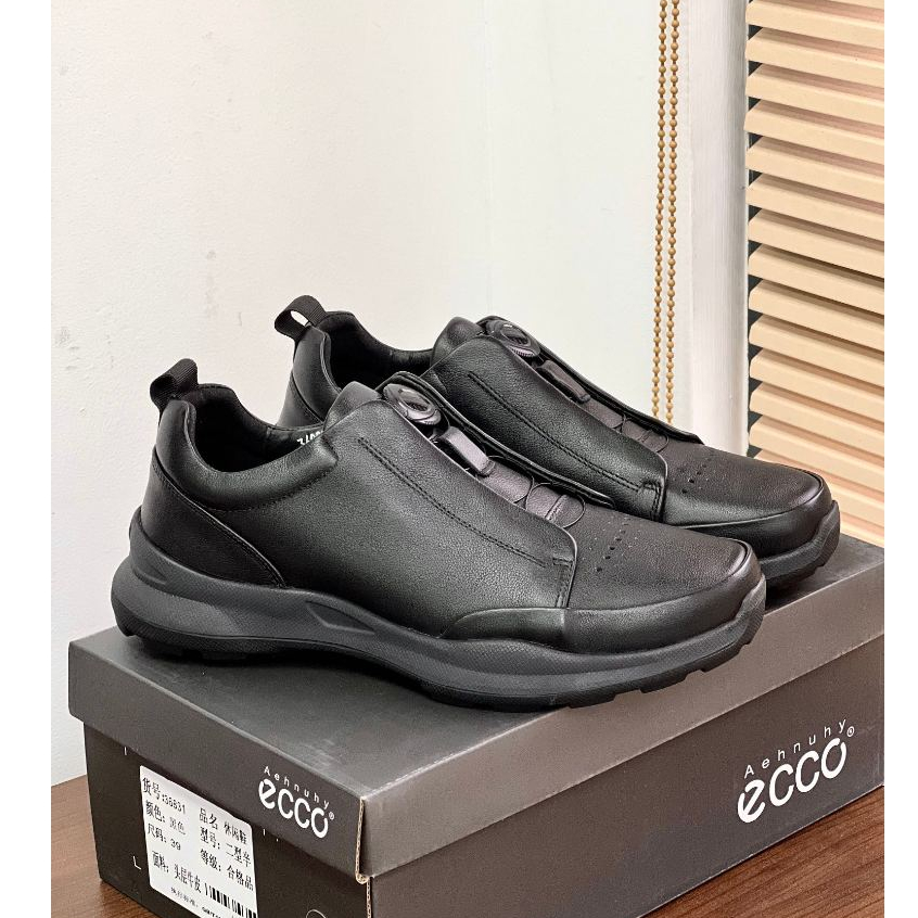 Ecco BOA รองเท้าหนังกีฬา รองเท้าหนังลําลองธุรกิจ | Shopee Thailand