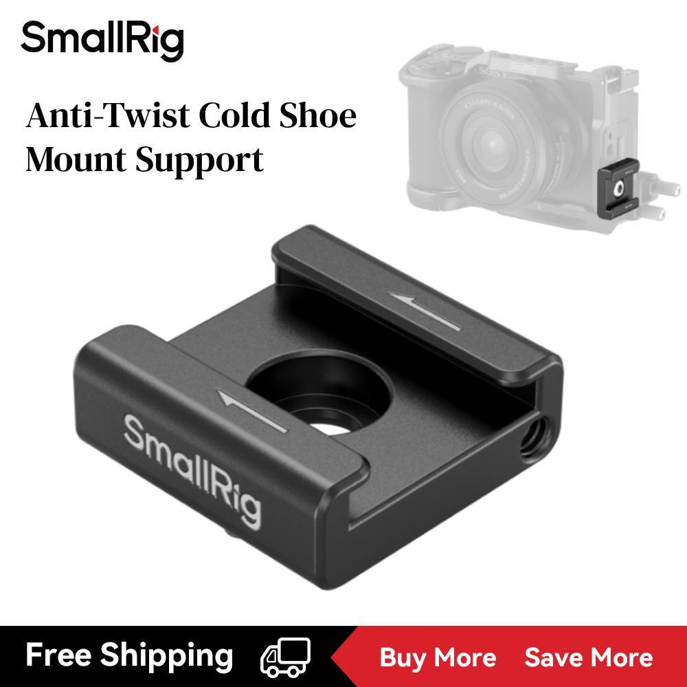 Smallrig Anti-Twist Cold Shoe Mount Adapter (2 ชิ้น) พร้อมสกรู 1/4 "-20 ...