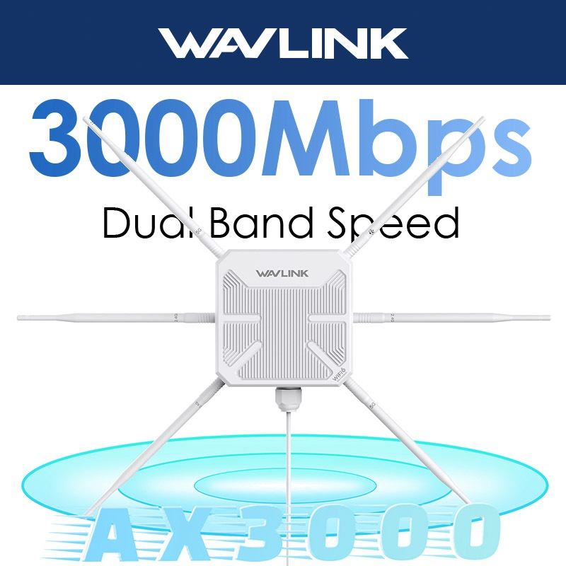 Wavlink AX3000M จุดเชื่อมต่อกลางแจ้ง Dual Band 2.4G+5G WiFi Extender ...