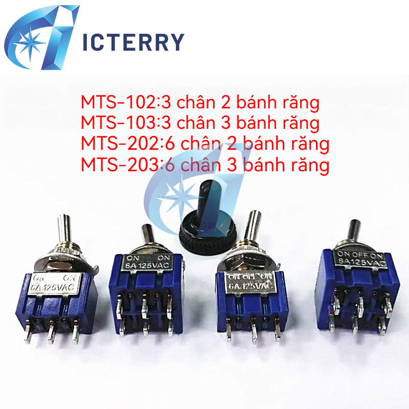 Mts102 103 202 203 Toggle Switch Mini Rocker Switches 3A 250V 6A125V ...