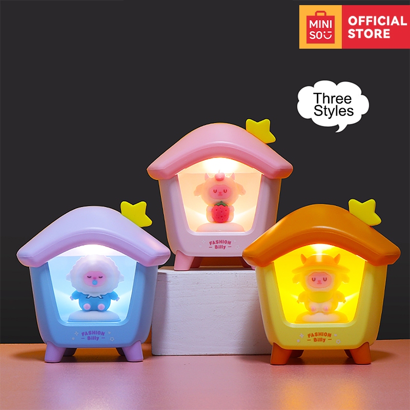 Miniso USB Night Light LED ไฟกลางคืนมัลติฟังก์ชั่นโคมไฟนอนสําหรับห้อง ...