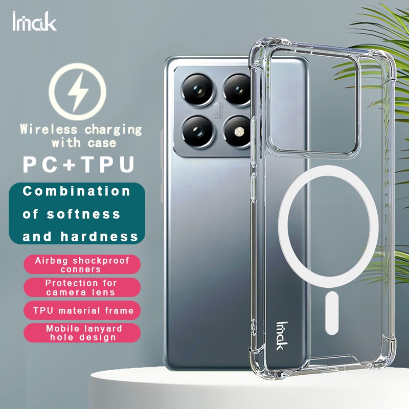 Imak Hard Casing Xiaomi Mi 14T Pro 5G Crystal Clear Soft Border สี่มุม ...