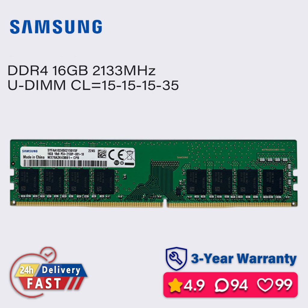 Samsung 16gb 8gb 4gb 2133mhz ddr4 เดสก์ท็อป ram dimm หน่วยความจําพีซี ...