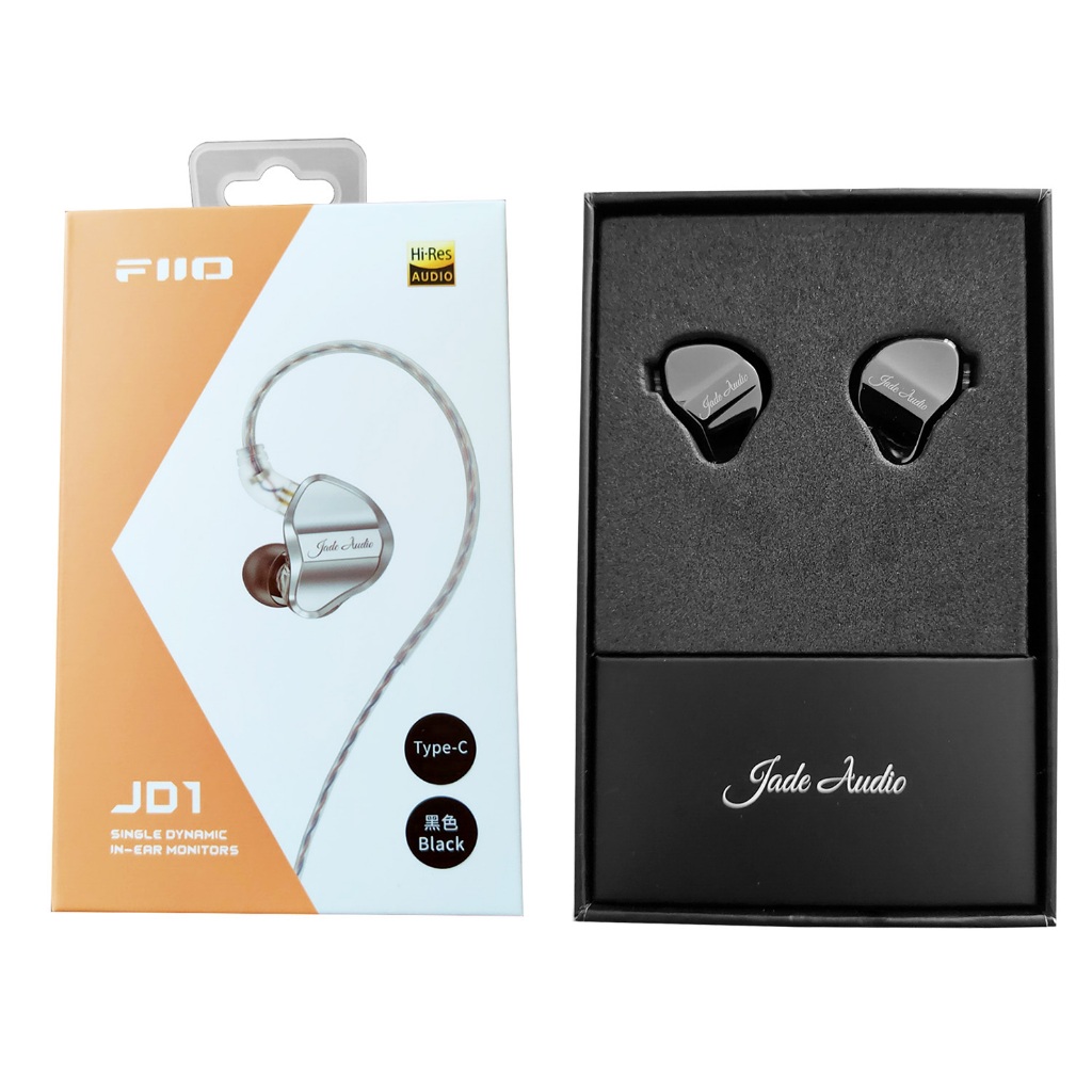 FiiO JD1 TC Single Dynamic In-Ear Monitors USB Type-C HiFi Earphones (Black) | Shopee Thailand