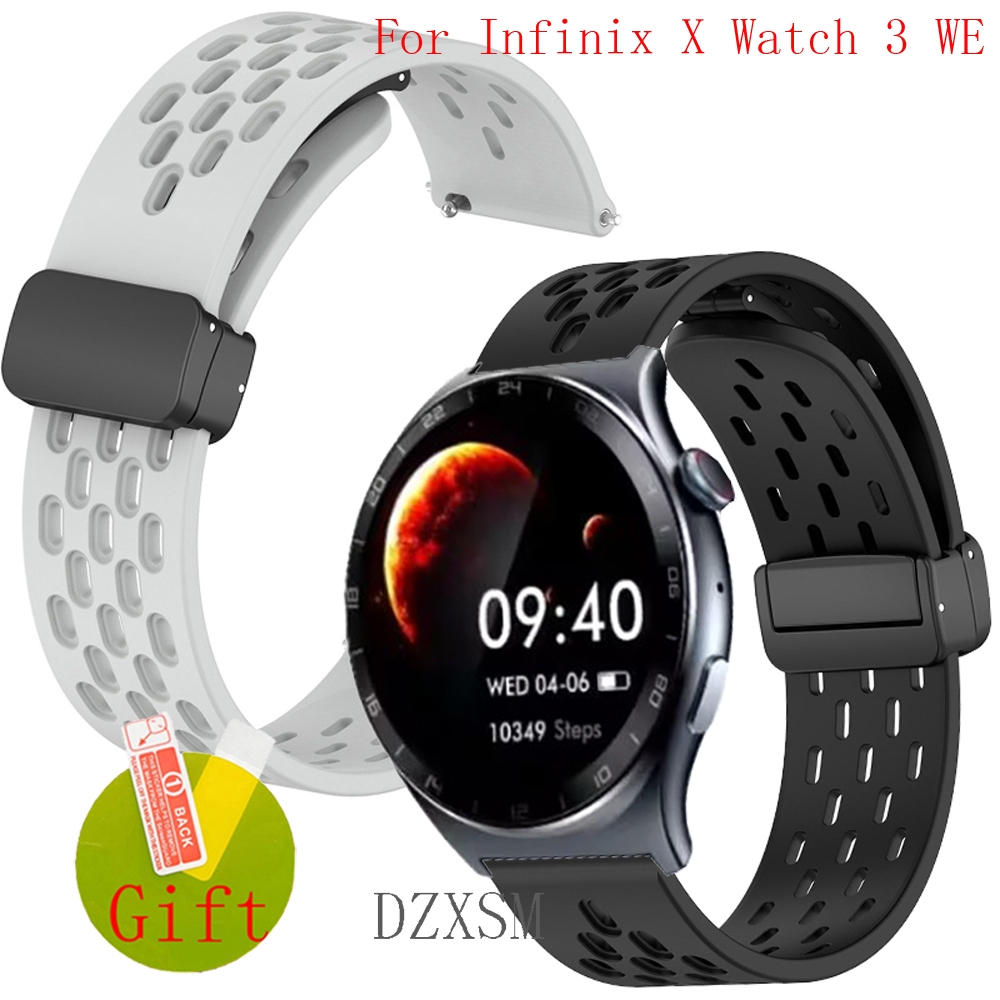 สายรัดสําหรับ Infinix X Watch 3 WE Smartwatch ซิลิโคนสายรัดข้อมือนุ่ม ...