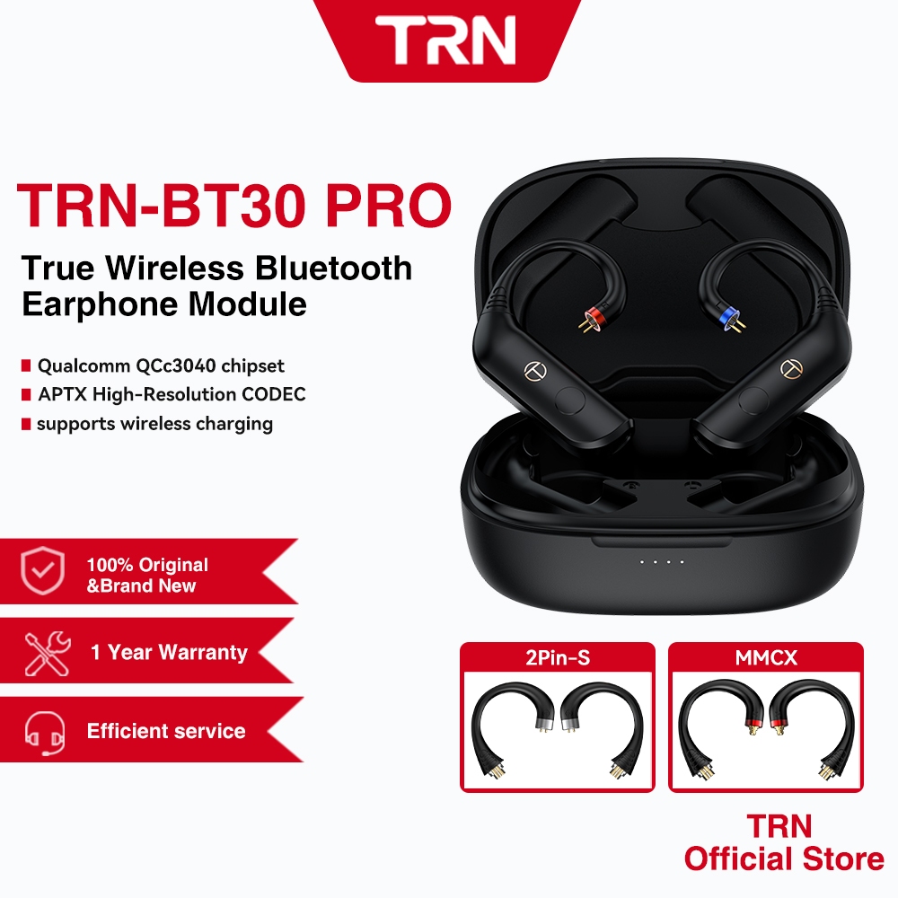 TRN BT30 PRO หูฟังบลูทูธ True Wireless Module ตัดเสียงรบกวน ไมค์คู่ 50H ...