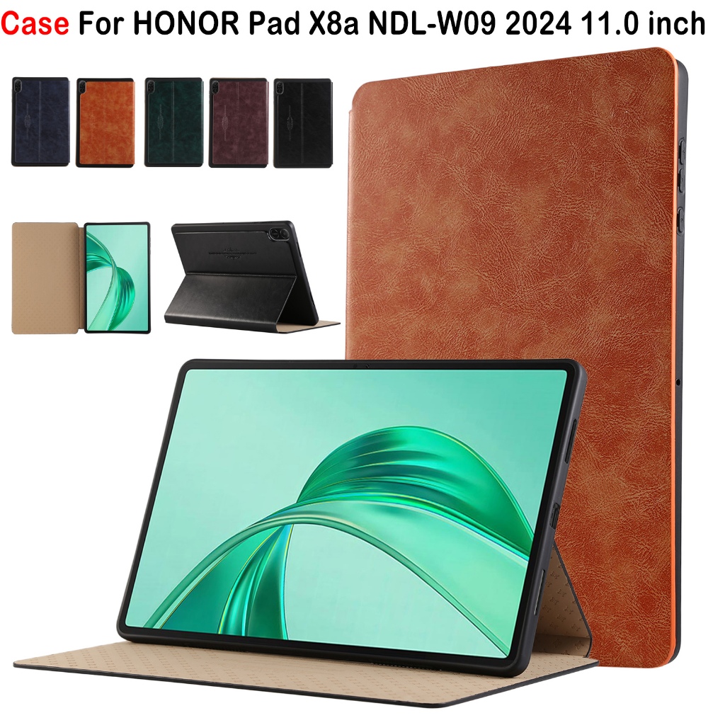 สําหรับ HONOR Pad X8a NDL-W09 2024 11.0 นิ้วคุณภาพสูงการพิมพ์ PU หนังฝา ...
