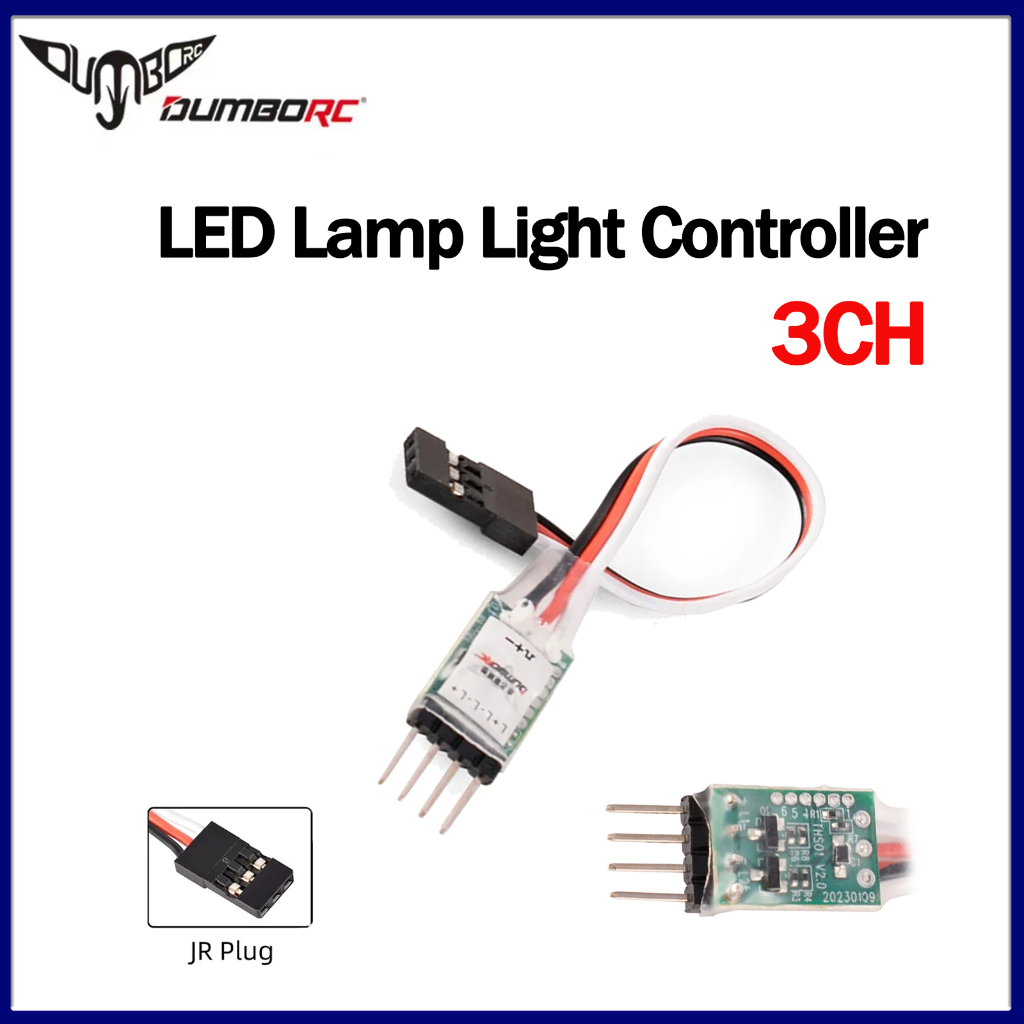 Dumborc RC Light Controller LED แผงสวิตช์ระบบเปิด/ปิด 3CH สําหรับ 1/10 ...