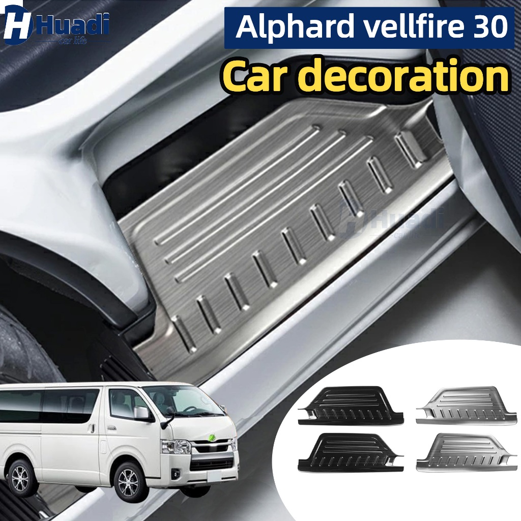 Hiace kdh200(2005-2022)เสื่อปูดิน แผ่นรองธรณีประตู พรมรถยนต์ พรม แผ่น ...