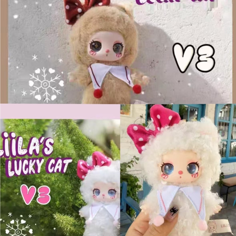 8 ชิ้น Liila V3 Lucky Cat กล่องตาบอดตุ๊กตาเด็กสาม | Shopee Thailand