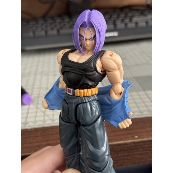 Air X HM Dragon Ball Trunks Warrior from the Future Braid Head Kakarot ...