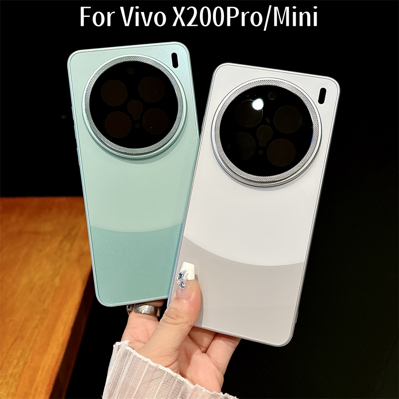 Splicing สี AG Frosted Case สําหรับ VIVO X200 Pro Mini Casing Matte PC ...