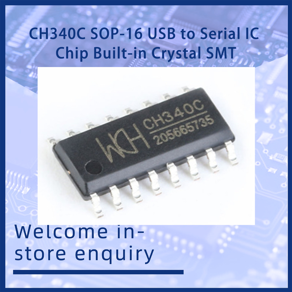 Ch340c SOP-16 ชิป USB เป็น Serial IC คริสตัล SMT ในตัว | Shopee Thailand