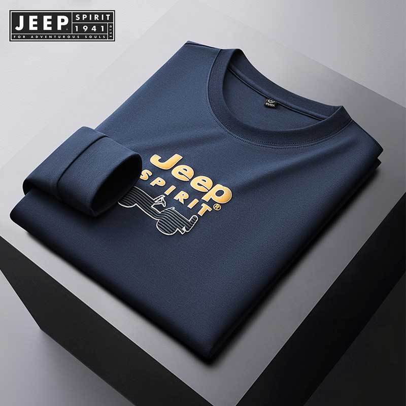 Jeep SPIRIT 1941 ESTD 2024 ฤดูใบไม้ร่วง/ฤดูหนาวใหม่ผู้ชายรอบคอ Hoodie ...