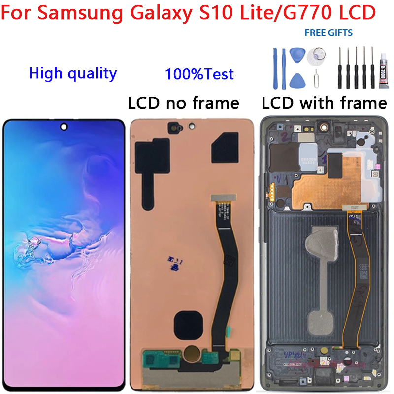 Oled/ต้นฉบับทดสอบ 100% สําหรับ Samsung Galaxy S10 Lite/G770 จอแสดงผล ...