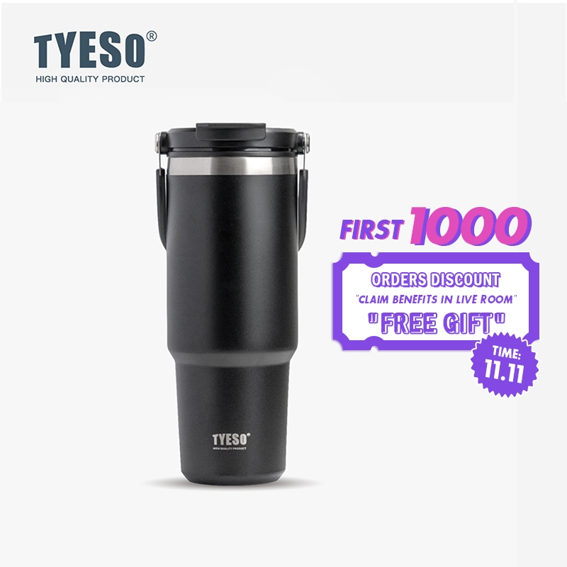 TYESO TS-8826 TS-8827 TS-8828 600 มล. 750 มล. 900 มล. แก้วน้ําสูญญากาศ เก็บความเย็น และร้อน อเนก ...