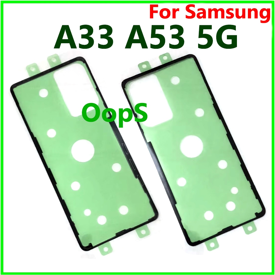 สําหรับ Samsung Galaxy A33 A53 5G A336 A536 ฝาหลังแบตเตอรี่ประตูกาวสติก ...